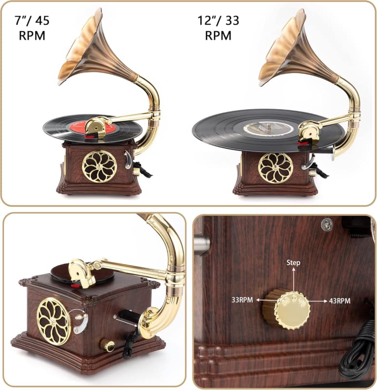 Gramophone Tourne Disque | Gramophone Ancien – Heritage Vintage™