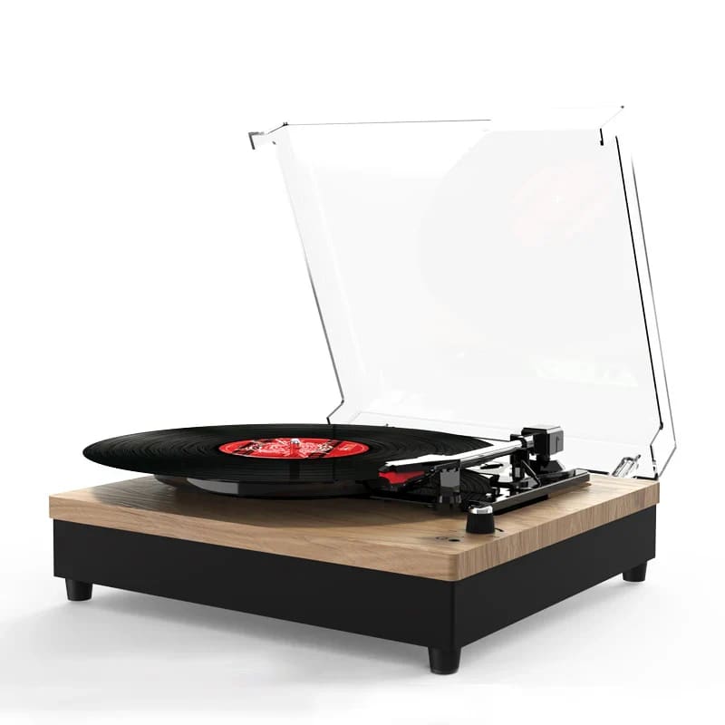 Tourne Disque Vintage Effet Bois – Heritage Vintage™